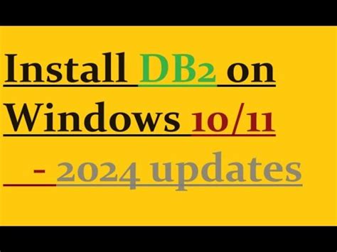 How To Install DB2 On Windows YouTube