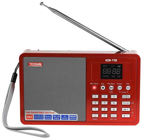 Tecsun ICR-110 black - купить радиоприемник с mp3 плеером в Москве
