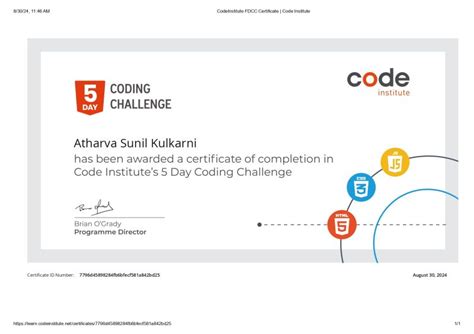 Atharva Kulkarni On Linkedin Codeinstitute