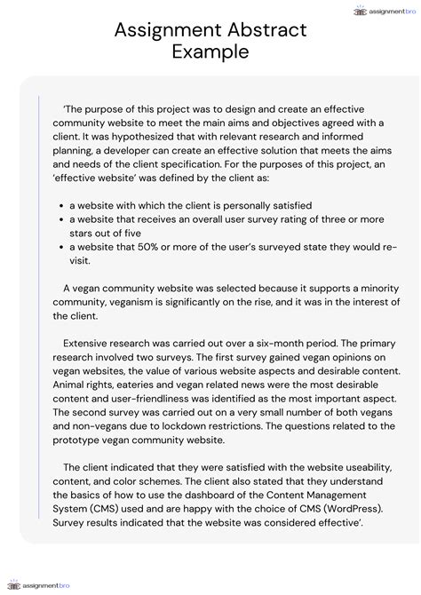 Sample Abstract Paragraph