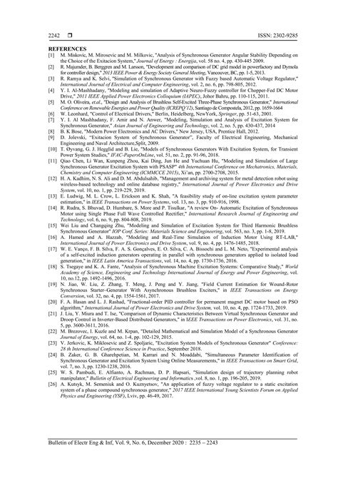high performance of excitation system for synchronous generator based