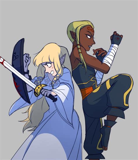 Zelda And Impa Back To Back The Legend Of Zelda Know Your Meme