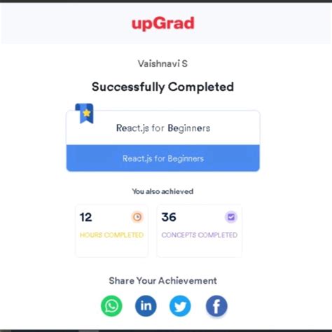 reactjs webdevelopment upgrad learning skilldevelopment vaishnavi s