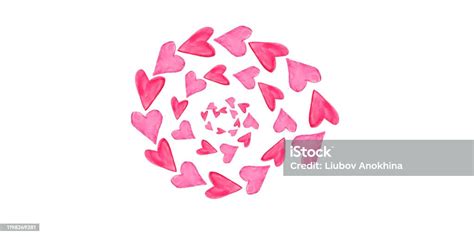 흰색 배경에 귀여운 하트와 수채화 프레임입니다 초대의 디자인에 대 한 귀여운에 대한 스톡 벡터 아트 및 기타 이미지 귀여운 그리기 기하 도형 Istock