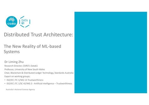 Distributed Trust Architecture The New Reality Of Ml Based Systems Ppt