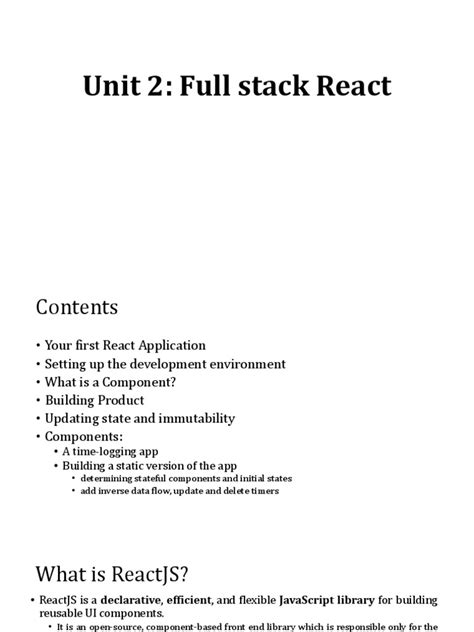 Unir 2 2 Components In React Pdf Java Script Document Object Model