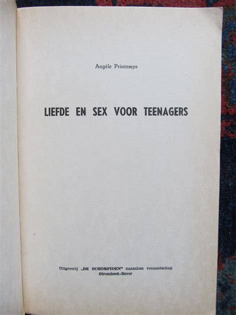 Boekwinkeltjes Nl Printemps Ang Le Liefde En Sex Voor Teenagers
