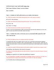 NETW W ILab Report Docx NETW Week ILab VoIP Traffic Engineering Your Name