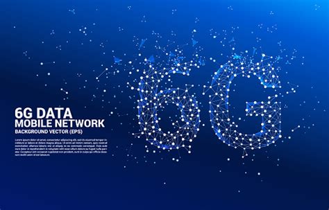 벡터 다각형 도트 연결 라인 모양의 6g 모바일 네트워크 0명에 대한 스톡 벡터 아트 및 기타 이미지 0명 6세대 이동 통신 개념 Istock