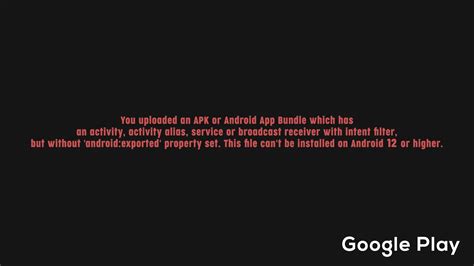 You Uploaded An Apk Or Android App Bundle Which Has An Activity