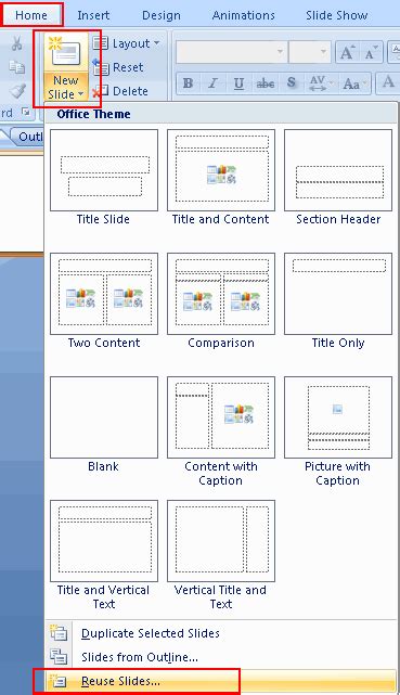 PowerPoint 365 Import Slides From Another Presentation
