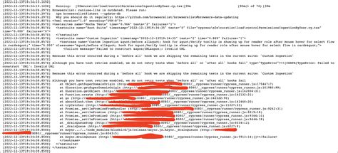 Upgraded Cypress From 770 To 1120 The Tests Are Not Able To Visit