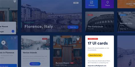 Modern UI Card Elements Bypeople
