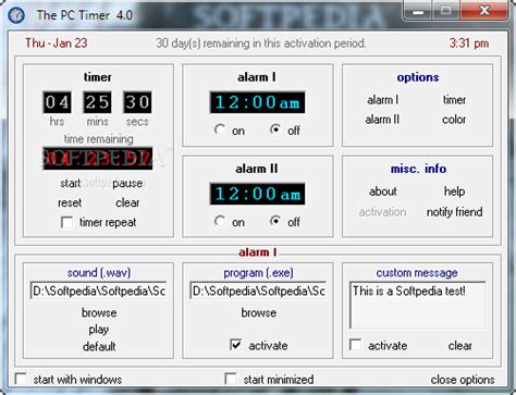 The Pc Timer 40 Download Review Screenshots