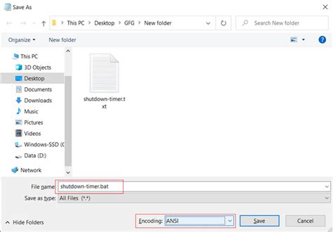 How To Create A Simple Shutdown Timer By Using Notepad Geeksforgeeks