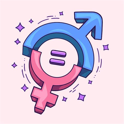 Premium Vector Hand Drawn Gender Equality Icon