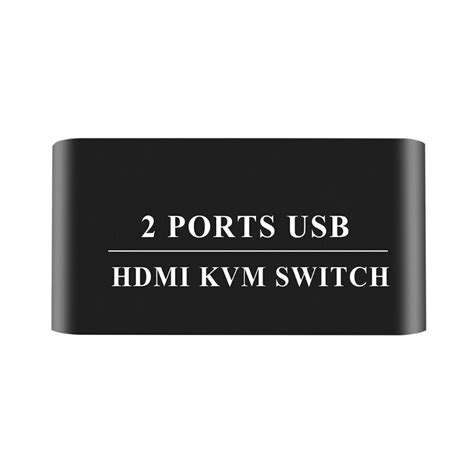 4k Kvm Switch 2 Port Usb Manual Switcher Box Keybo Grandado
