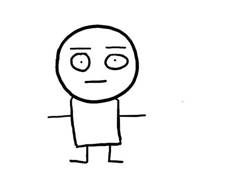 A Sketched Figure To Use For Free You Can Put Anything Special On The