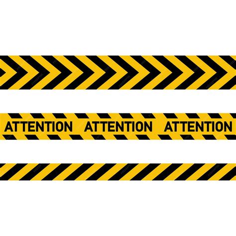 Premium Vector Caution Tapes Icon Attention Zone Illustration Symbol