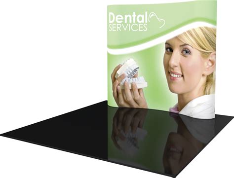 Formulate Essential Ft Horizontal Curve Fabric Backwall Exhibit Logistics