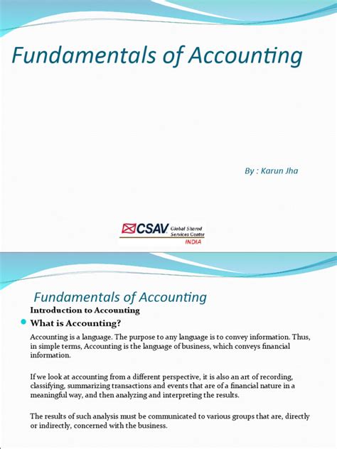 Accounting Fundamentals Pdf Expense Debits And Credits