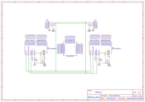 Red Green Led Matrix Easyeda Open Source Hardware Lab