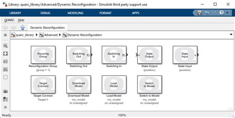 QUARC Block Party Dynamic Reconfiguration Quanser