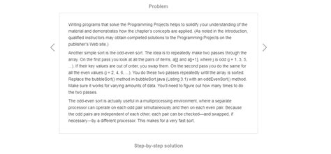 Solved Need To Create A Simples Sort Method For Sorting Even Chegg