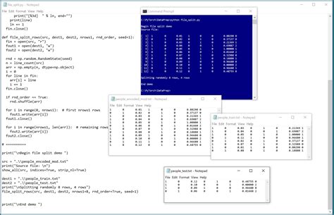Data Prep Split Rows James D McCaffrey