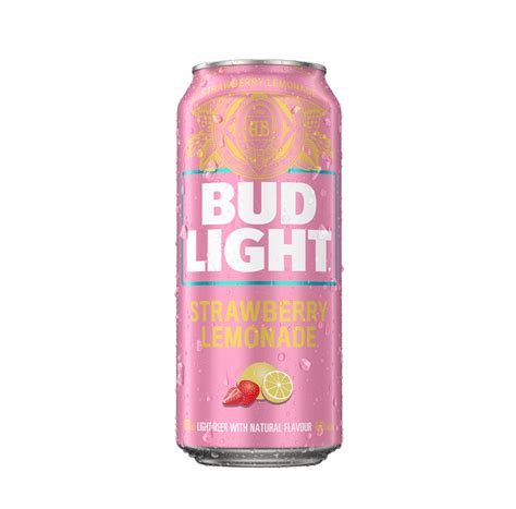 Bud Light Strawberry Lemonade 24 X Can 473 Ml The Beer Store