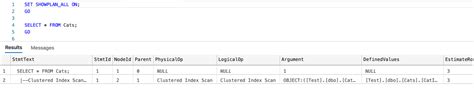 Sql Server Showplanall