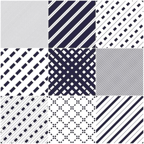 premium vector minimal lines vector seamless patterns set abstract