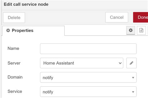 homeassistant use variables in service call node r nodered