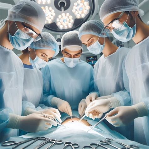 Surgical Team In Action Premium Ai Generated Image
