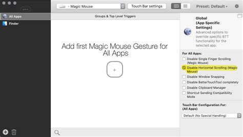 Disable Horizontal Scrolling On Magic Mou Apple Community