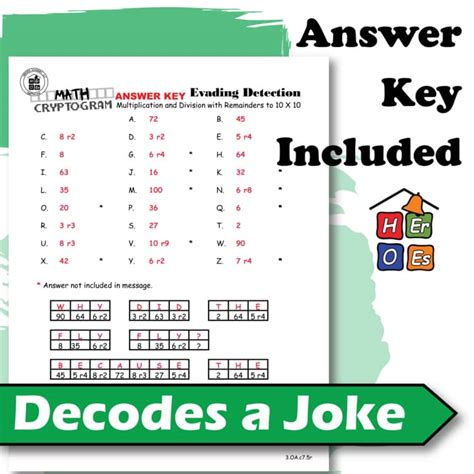 Multiplication And Division Facts Cryptogram Puzzles 3rd Grade Math
