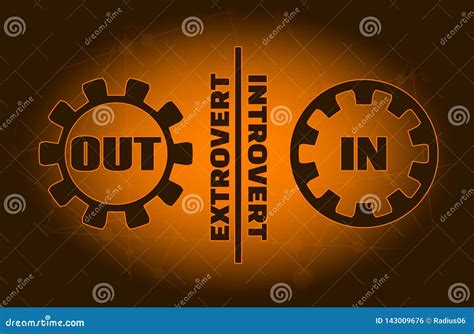 Extrovert Vs Introvert Metaphor Stock Vector Illustration Of Humor Conscientiousness 143009676