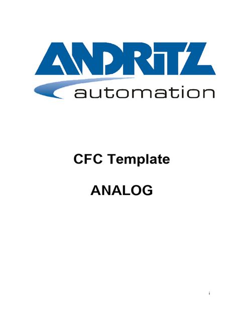 documentation cfc templates analog rev 01 pdf software