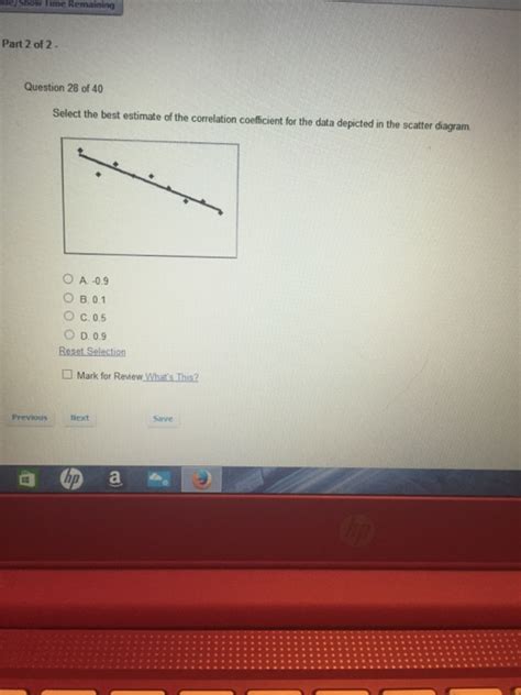 Solved Select The Best Estimate Of The Correlation Chegg