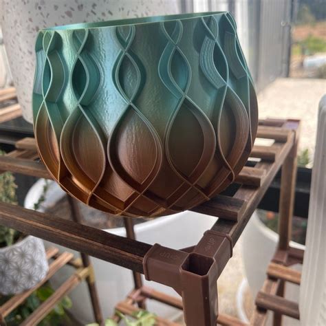 Plant Pot Stl 3d Print File For Planters And Big Plant Pots To 3d Print Flower Pot Drain