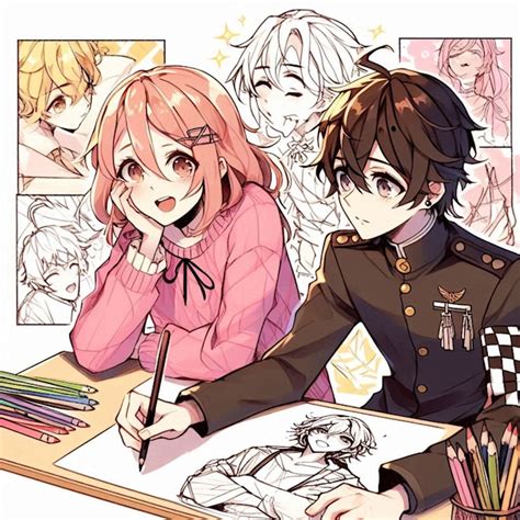 Draw Anime Couple Illustration Nsfw Fanart Vtube Models By Domadlo