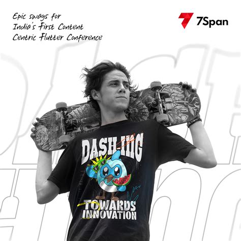 Epic Swags For Indias First Content Centric Flutter Conference By 7span Design For 7span On