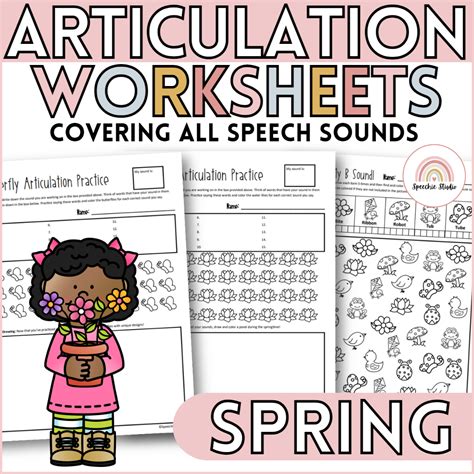 Dot Articulation Speech Corner Worksheets Library