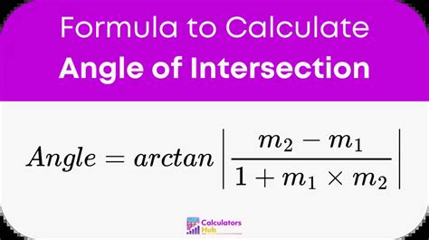Angle Of Intersection Calculator Online