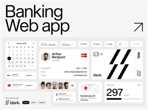 User Interface Kit For Banking Web App Lazarev Interactive Web
