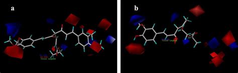 Comfa Electrostatic Contour Maps For Compounds A Compound 29 B