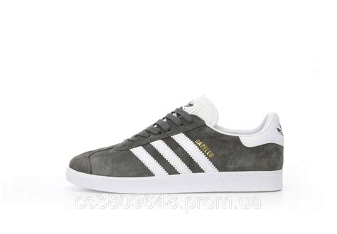 Купити Чоловічі кросівки Adidas Gazelle Grey сірі кросівки адідас газелі Gray ціна 2050 грн