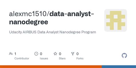 GitHub Alexmc Data Analyst Nanodegree Udacity AIRBUS Data Analyst Nanodegree Program