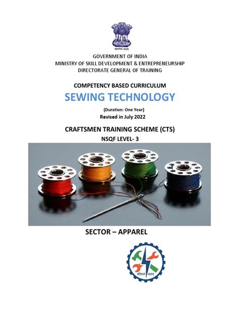 sewing technology cts2 0 nsqf 3 pdf sewing seam sewing