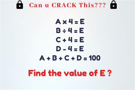 A X 4 E Find The Value Of E With Answer Forward Junction